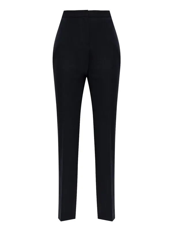 Fabiana Filippi Wool Pleated Trousers - Navy Blue
