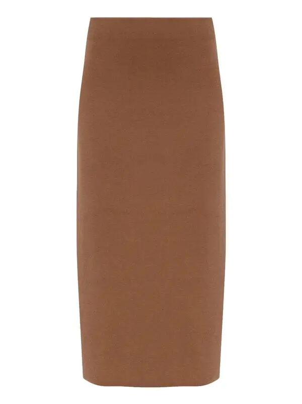 Fabiana Filippi Classic Pencil Skirt - Brown
