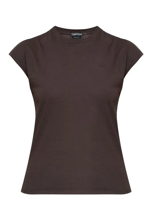 TOM FORD Cotton T-shirt - Brown