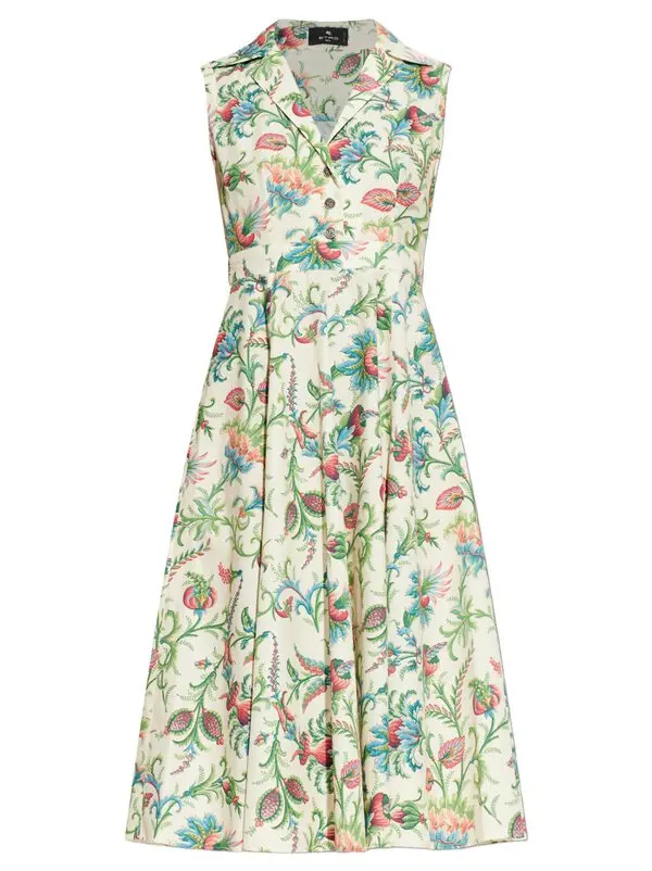 Etro Sleeveless Midi Dress - Cream