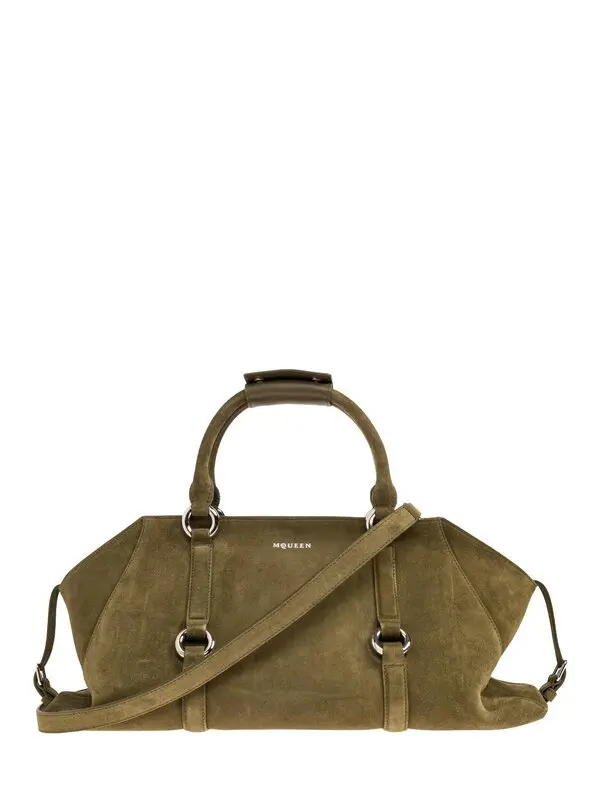 Alexander McQueen Farringdon Medium Handheld Bag - Green