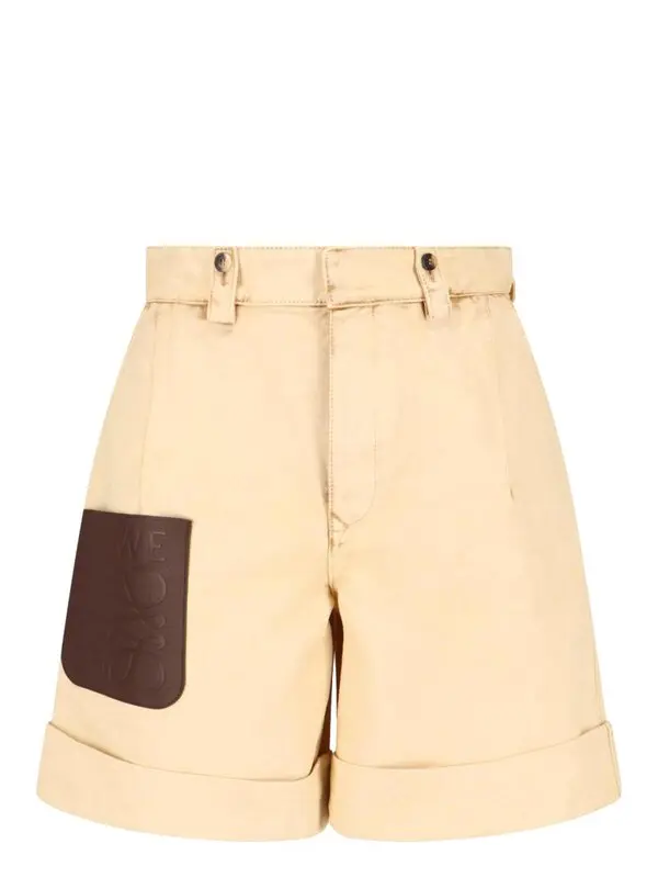 Max Mara Cotton Shorts - Beige