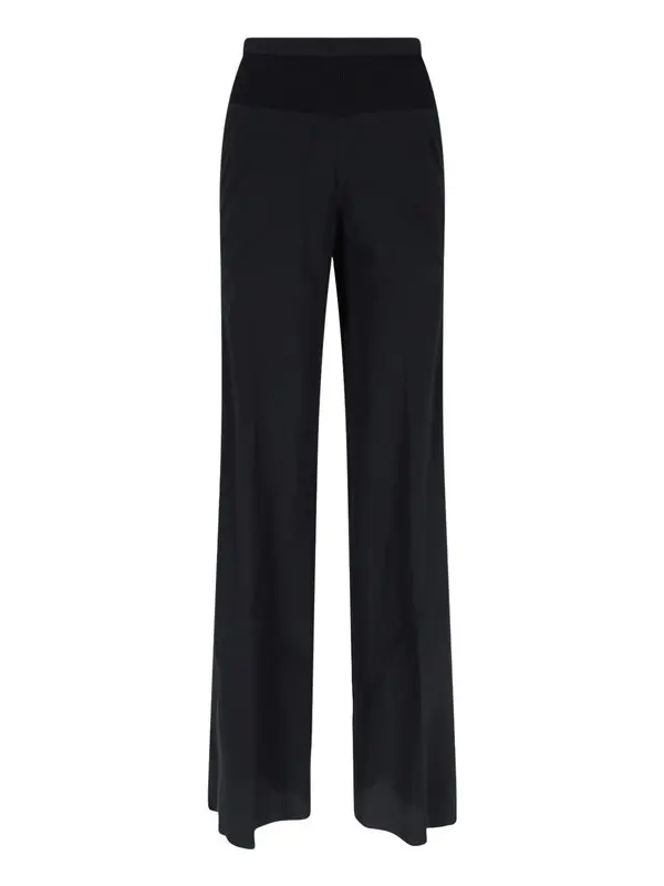 Rick Owens Silk Blend Pants - Black