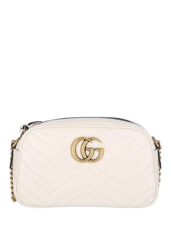 Gucci Gg Marmont Camera Bag - White