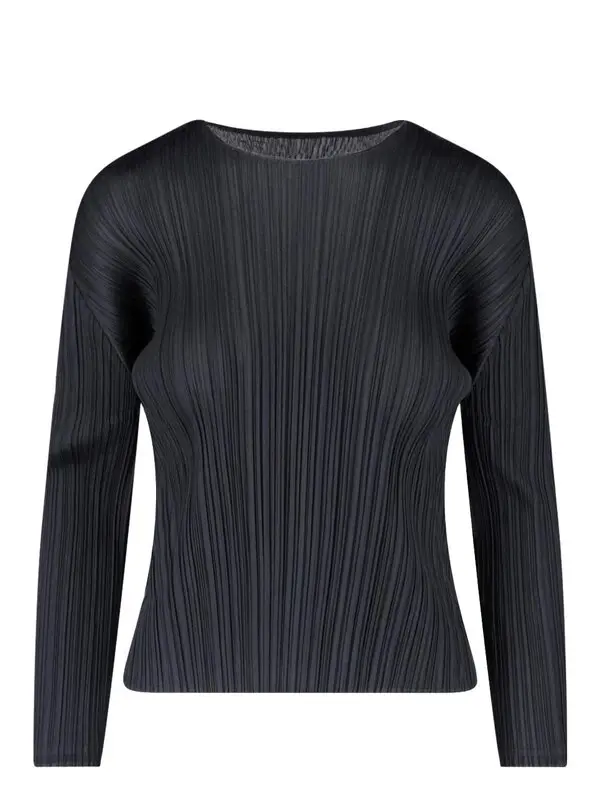 Comme Des Garçons Pleated Top - Black