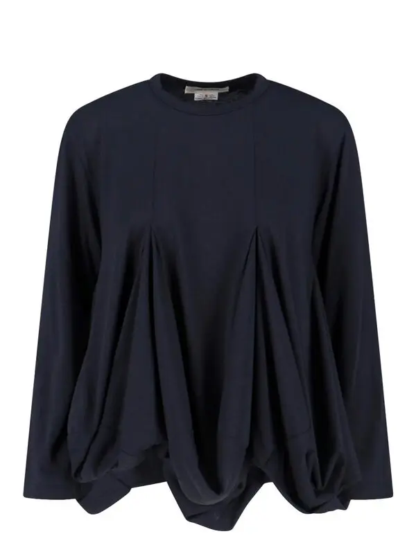 Calvin Klein Pleated Top - Black