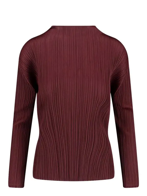 Comme Des Garçons Pleated Top - Red