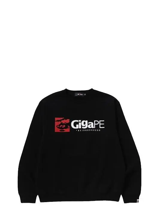 BAPE X Nbhd Gigape Crewneck Sweatshirt - Black