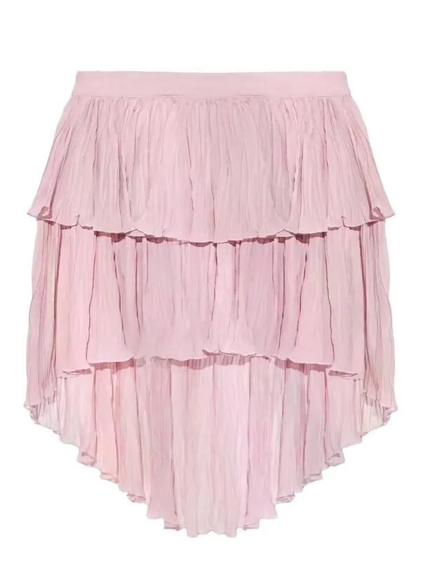 Blumarine Asymmetrical Ruffled Skirt - Pink