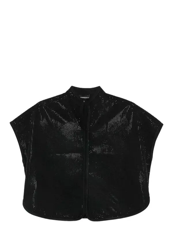 Emporio Armani Zip-up Top - Black