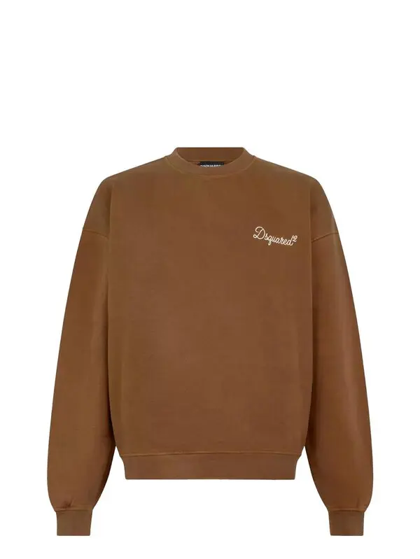 Dsquared2 Signature Crew-neck Sweatshirt - Brown