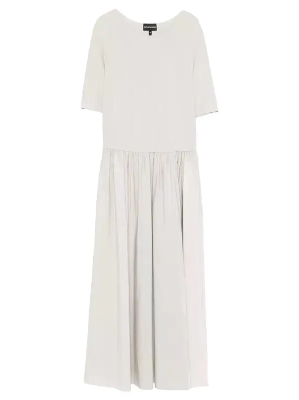 Emporio Armani Short-sleeve Midi Dress - Neutrals