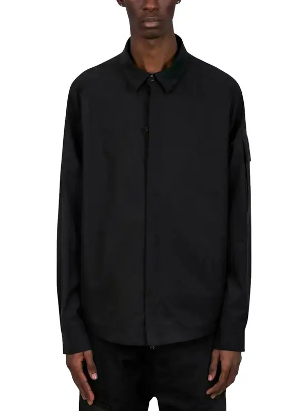C.P. COMPANY Metropolis Zip-up Shirt - Black