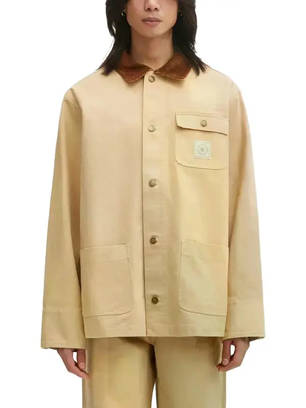 SPORTY & RICH Corduroy-collar Jacket - Neutrals