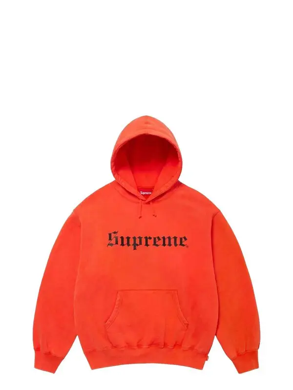 Supreme Logo Lettering Hoodie - Orange