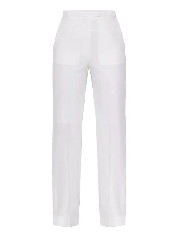 Alexander McQueen Belted Trousers - White