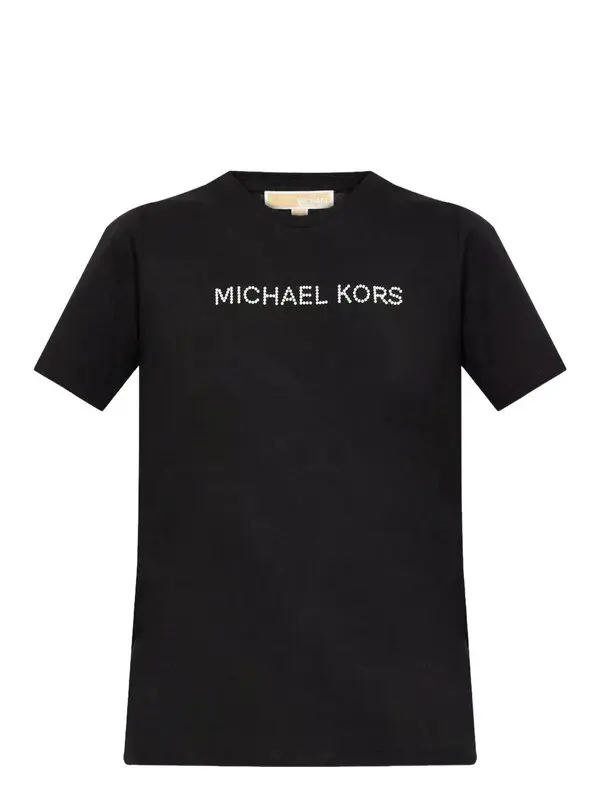 Michael Kors Beaded Logo T-shirt - Black
