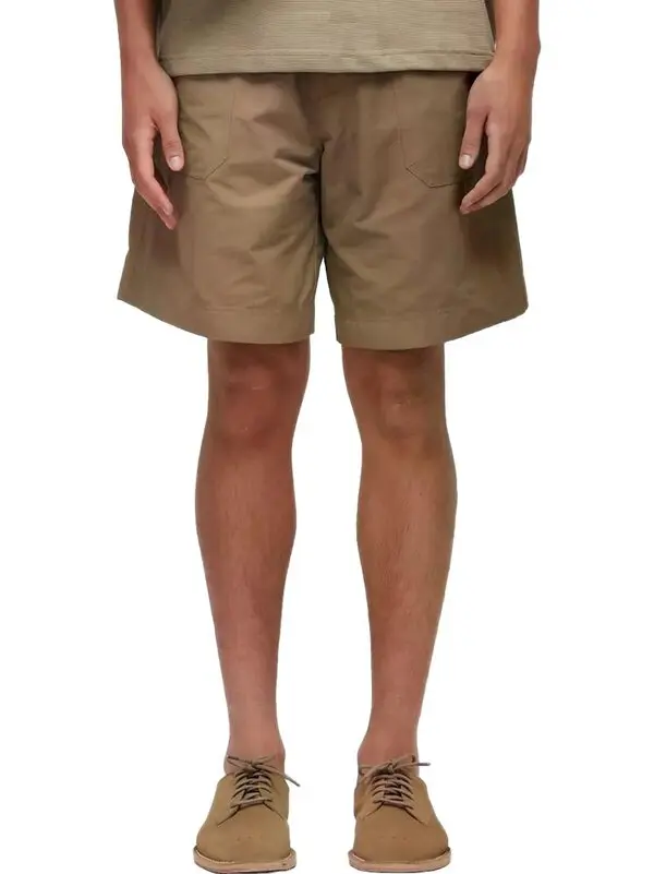 OSKLEN Flap-pocket Belted Shorts - Neutrals