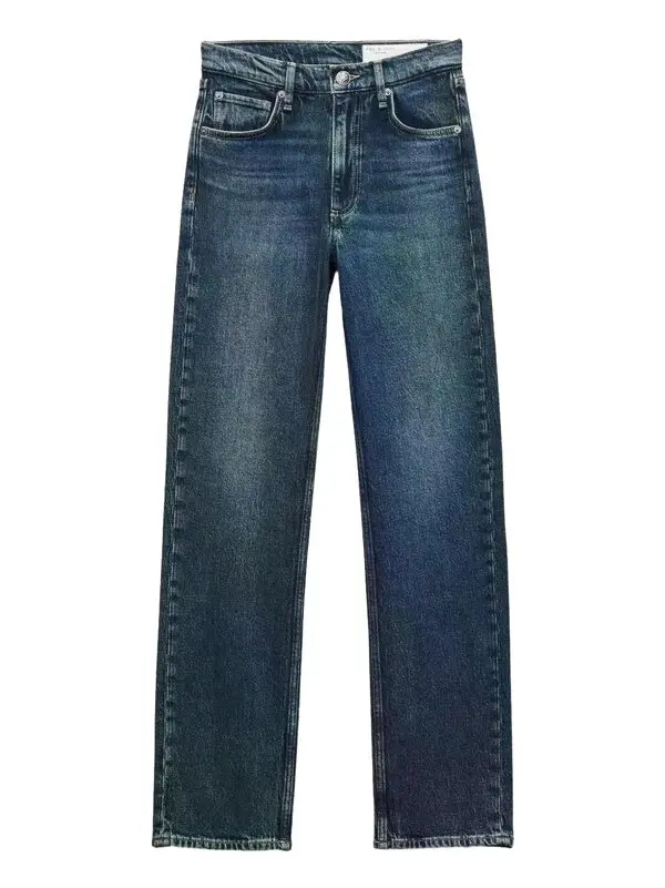 Rag & Bone Five-pocket Straight-leg Jeans - Blue