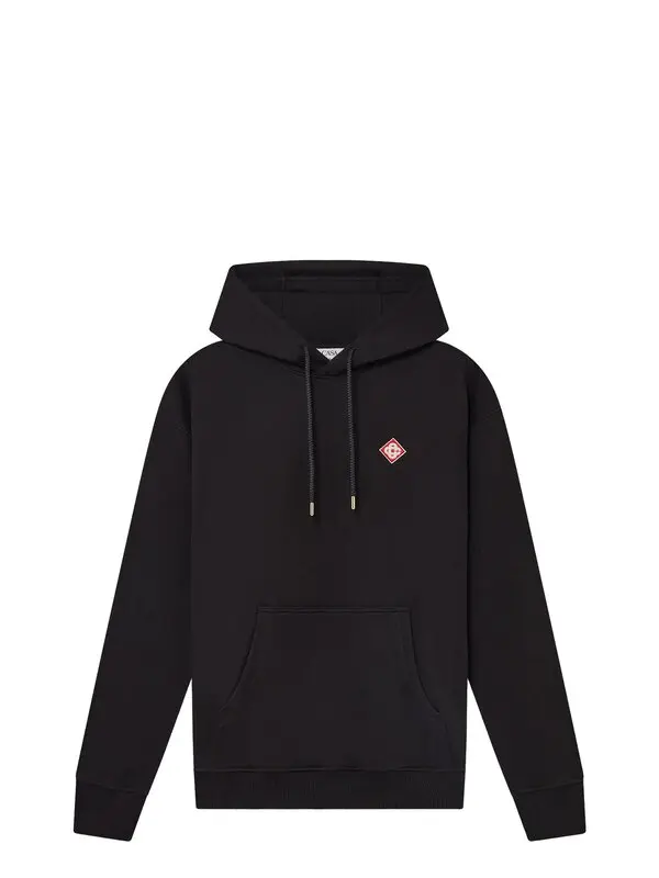 Casablanca Diamond Logo Hooded Sweatshirt - Black