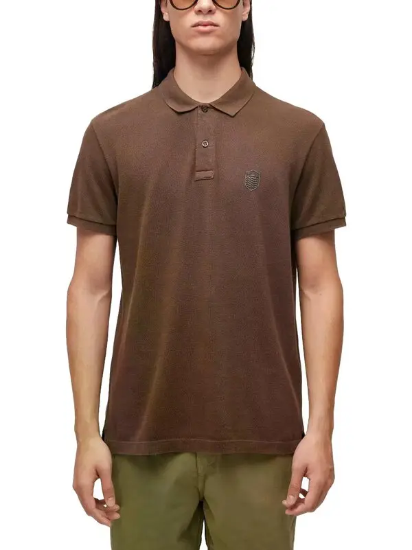 OSKLEN Short-sleeve Polo Shirt - Brown