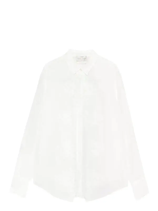 FORTE_FORTE Embroidered Shirt - White