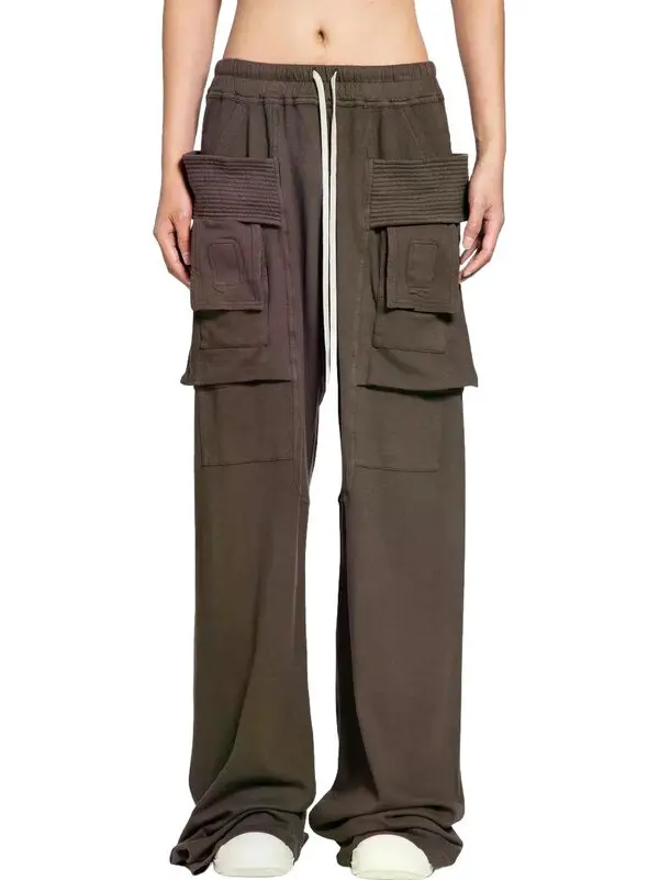 Rick Owens Wide Cretch Cargo Pants - Brown