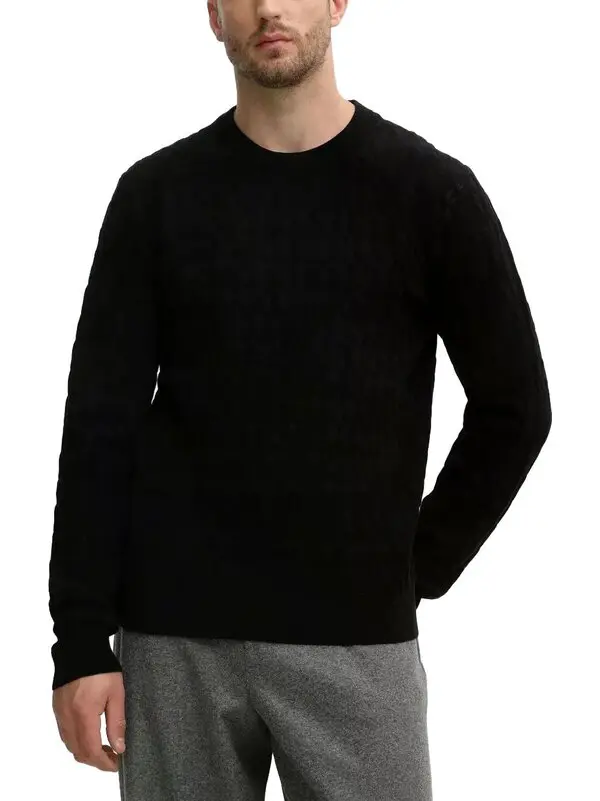Michael Kors Textured Crew-neck Sweater - Black
