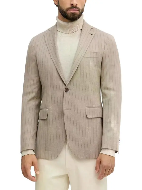 Michael Kors Pinstripe Single-breasted Blazer - Neutrals