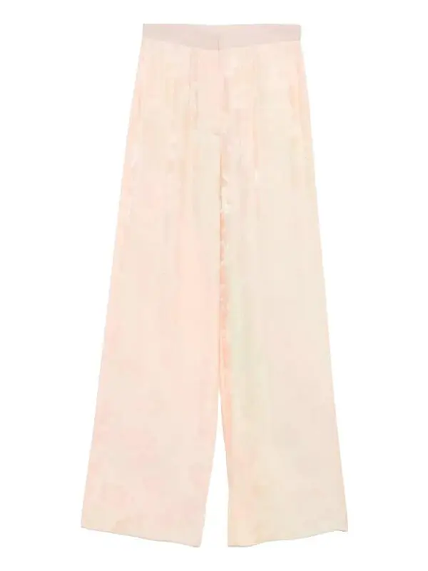FORTE_FORTE Floral-jacquard Trousers - Pink