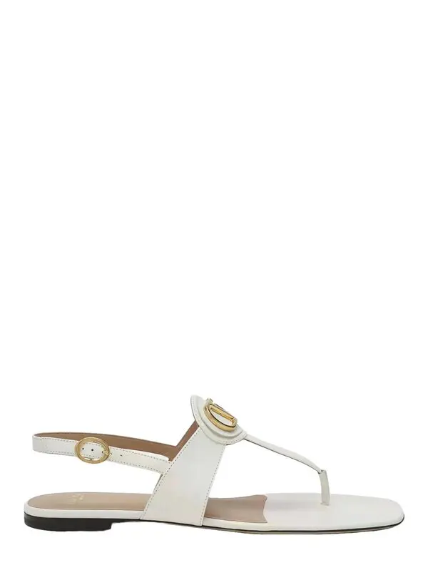Valentino Garavani Logo Thong Sandals - White