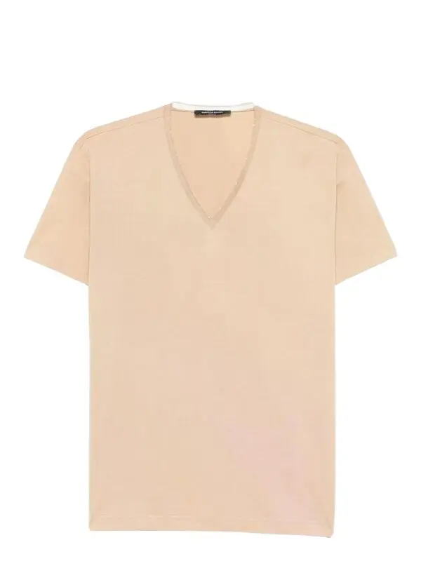 Fabiana Filippi V-neck T-shirt - Neutrals