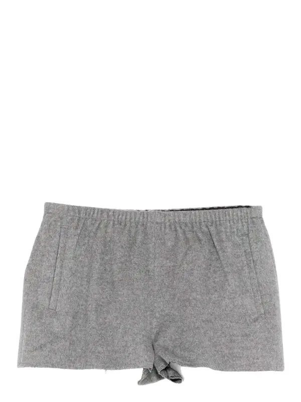 CUDDLEUP Cashmere Shorts - Grey