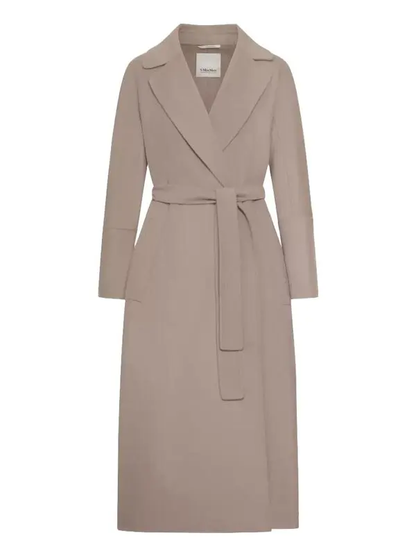 Max Mara Belted Wrap Coat - Brown