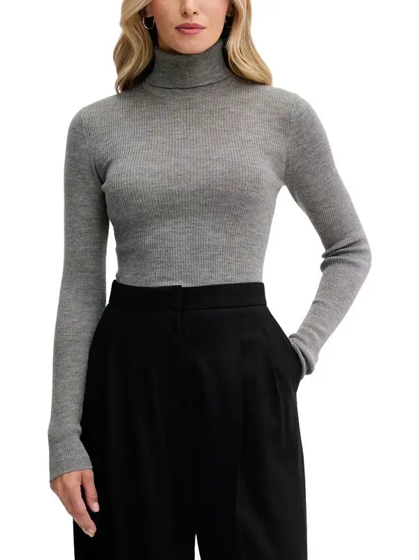 JOOP! Kalis Turtleneck Long-sleeve Sweater - Grey