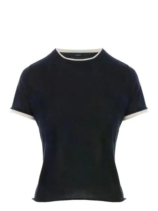Arch4 Contrasting Edging T-shirt - Blue