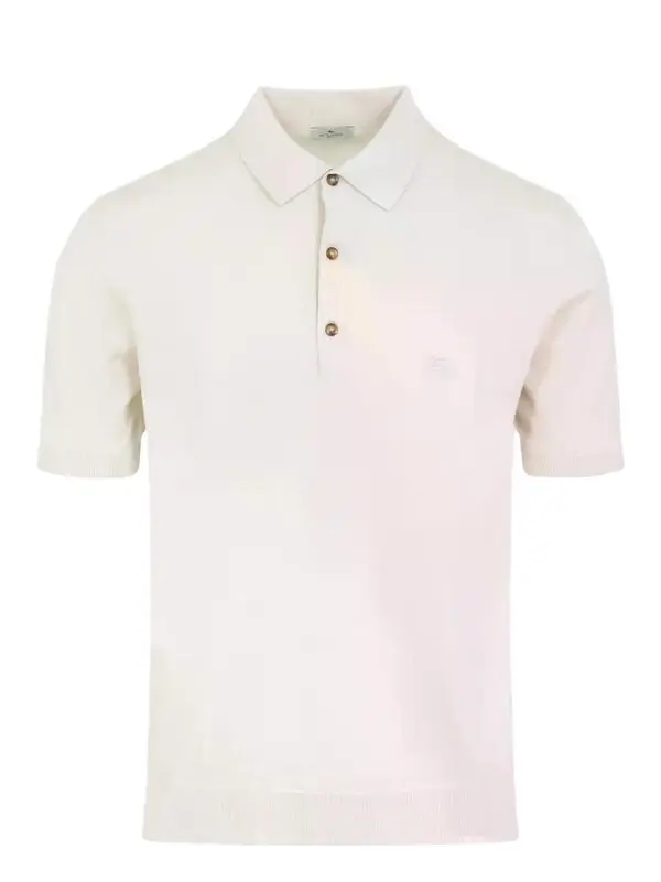 Etro Buttoned Short-sleeve Polo Shirt - Neutrals