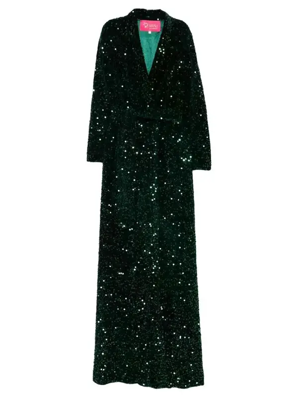 MIAU BY CLARA ROTESCU Amal Gown - Green