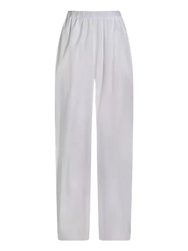 Fabiana Filippi Elasticated-waist Wide-leg Trousers - White