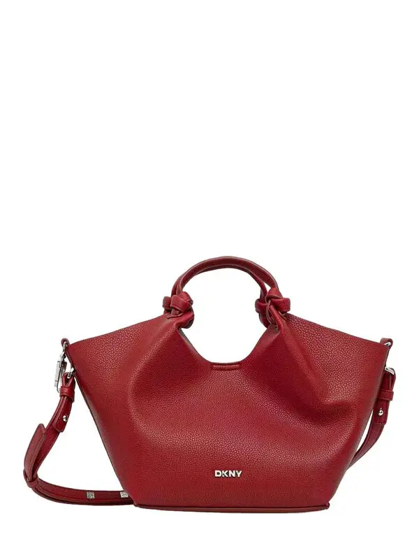 Dkny Knotted Handle Tote Bag - Red