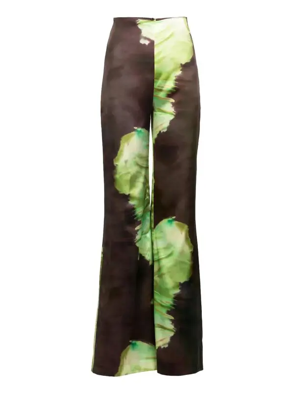 Silvia Tcherassi Andie Floral Trousers - Brown