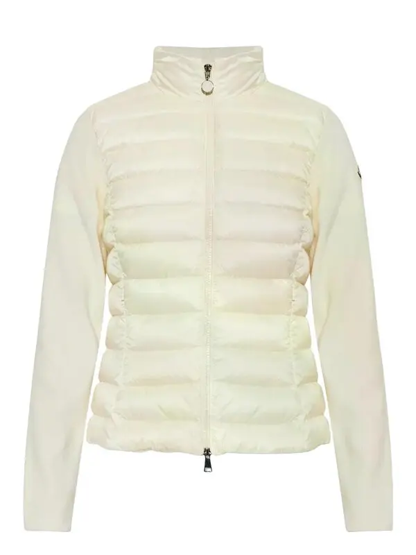 Moncler Quilted Panelled Jacket - Neutrals