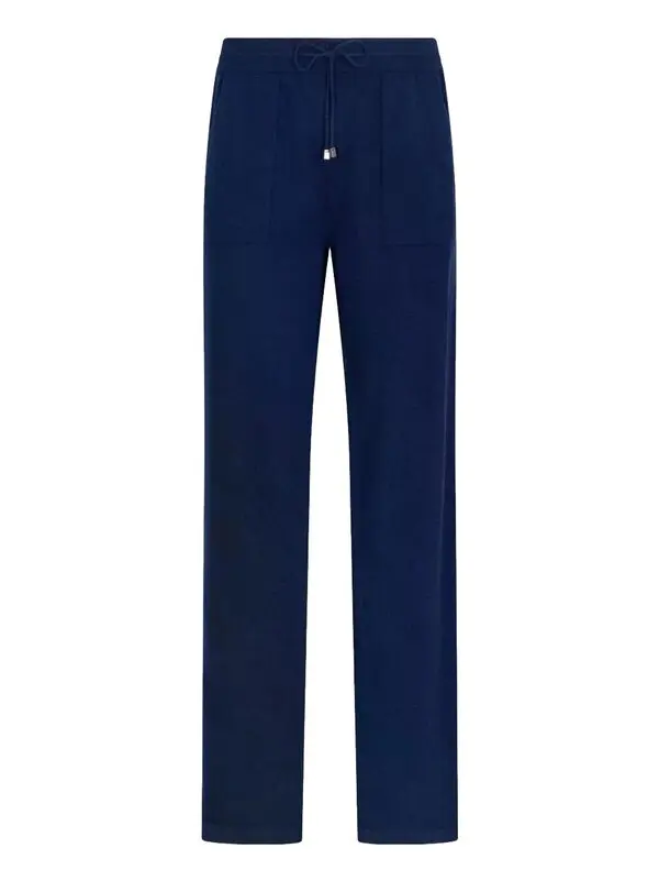 Malo Drawstring-waist Trousers - Blue