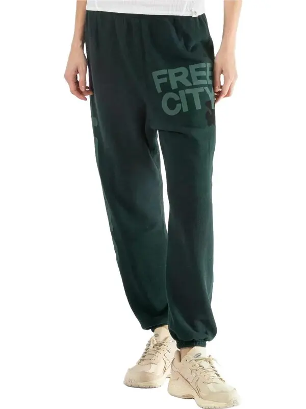 FREECITY Logo-print Track Pants - Green