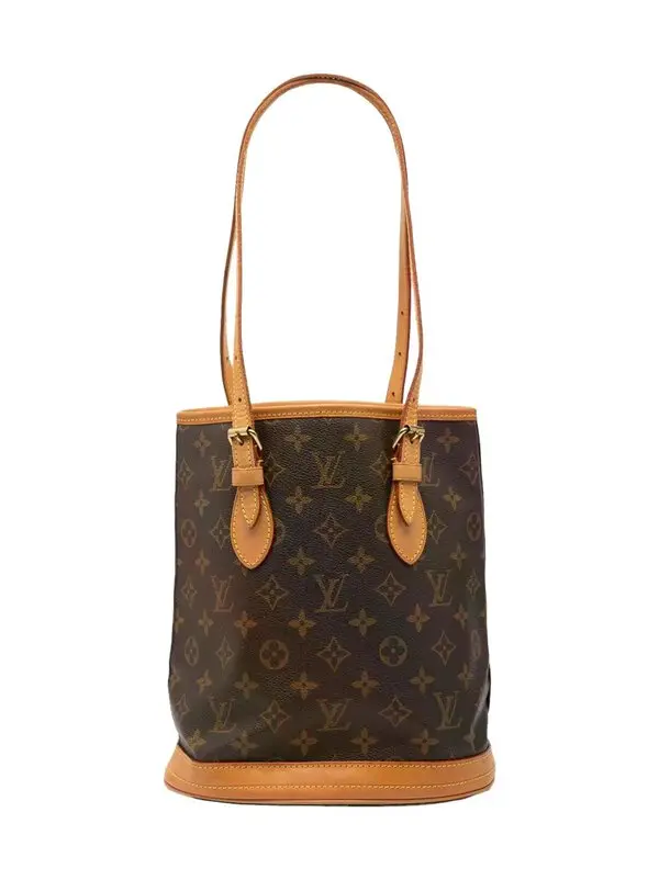 LOUIS VUITTON 2003 Monogram Petit Bucket Bag - Brown