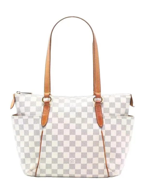 LOUIS VUITTON 2006-2017 Damier Azur Totally Pm Tote Bag - White
