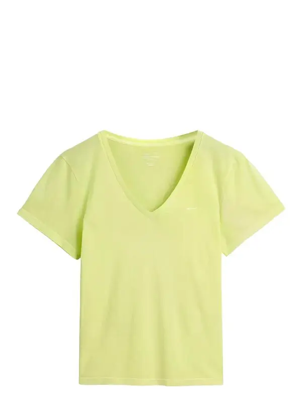 Gant V-neck T-shirt - Yellow