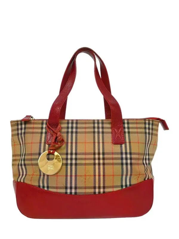Burberry 1990-2000s Check-pattern Tote Bag - Neutrals