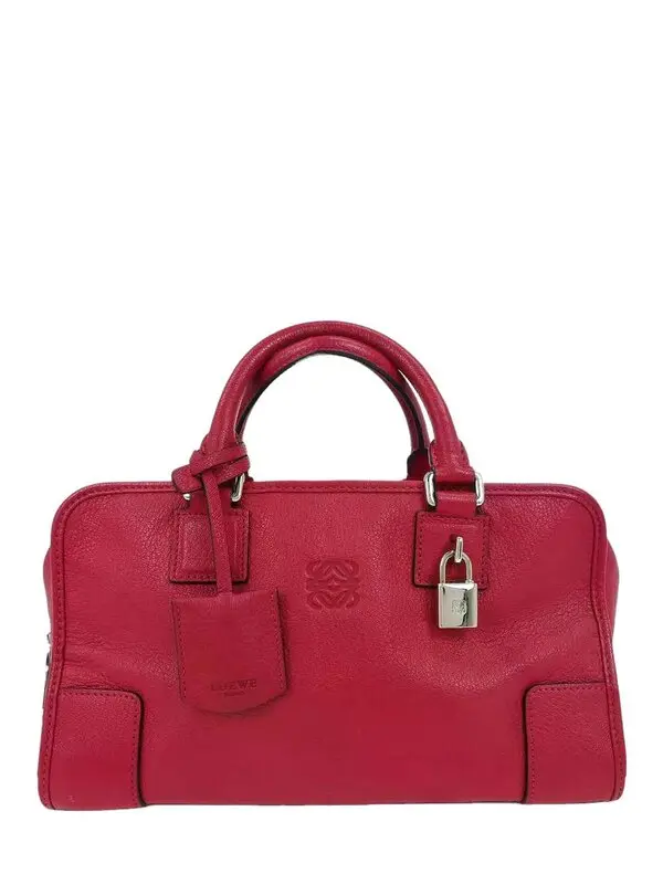 Loewe 2011 Amazona 28 Leather Tote Bag - Red