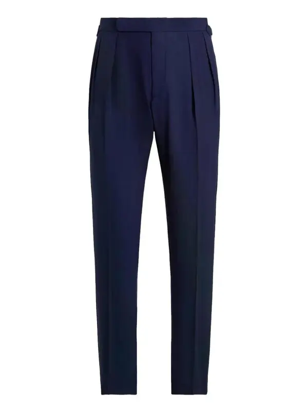 Polo Ralph Lauren Woven Pleated Trousers - Blue